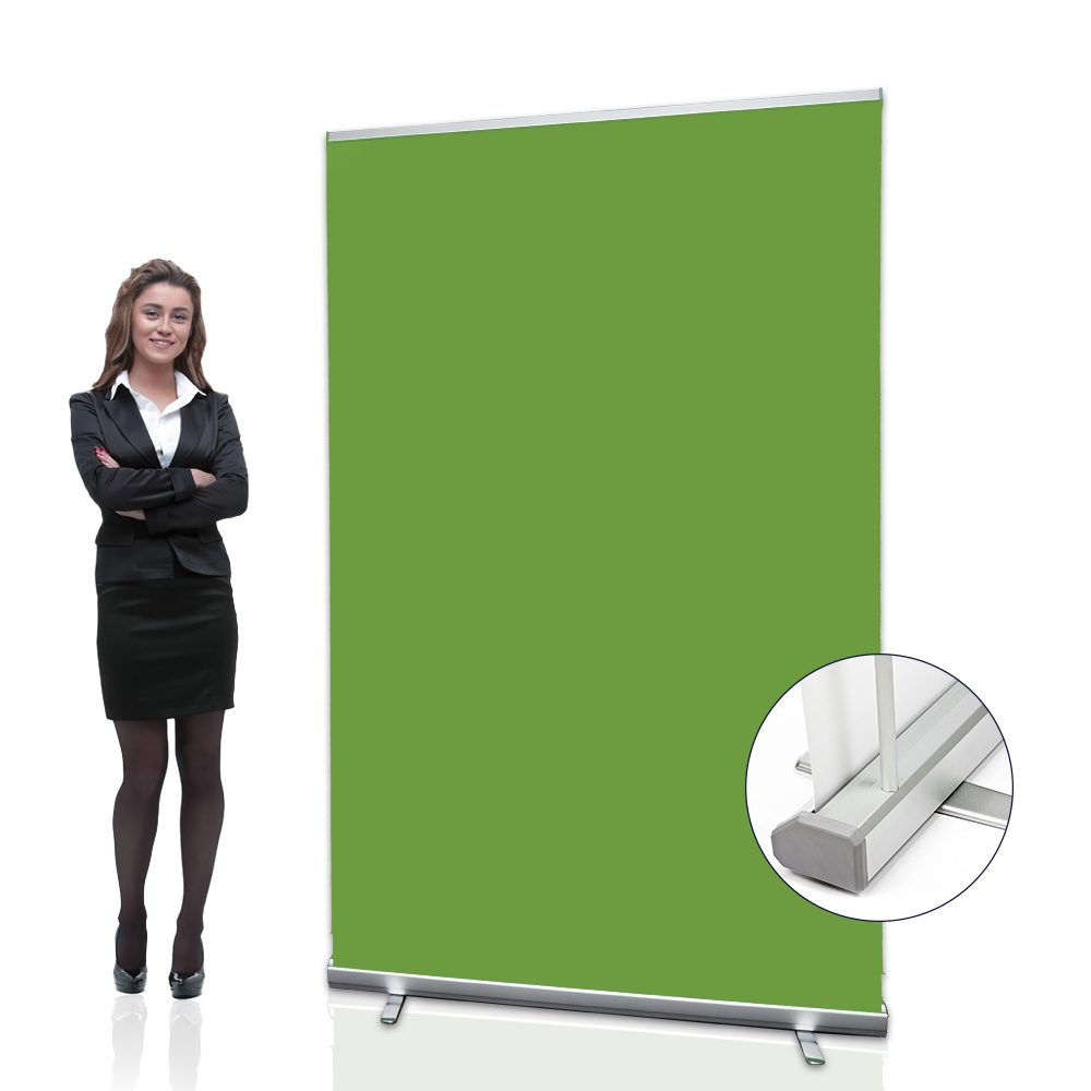 Greenscreen Roll Up 150x220 cm | Chromakey Hintergrund